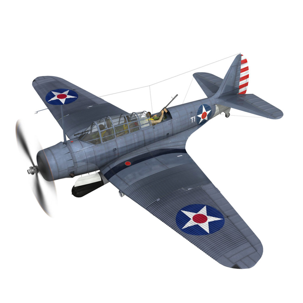 Douglas TDB-1 Devastator - T1 3D Model - FlatPyramid