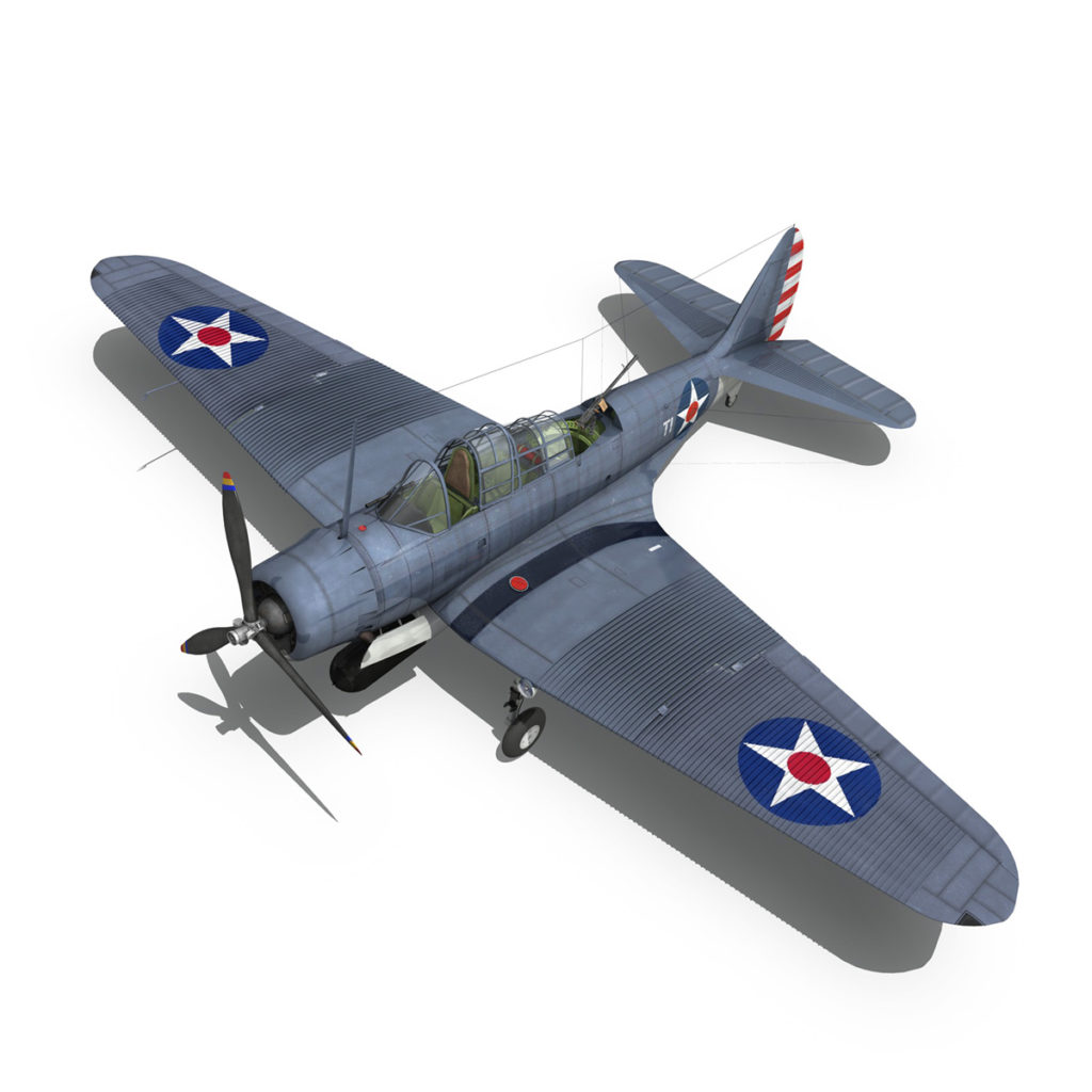 Douglas TDB-1 Devastator - T1 3D Model - FlatPyramid