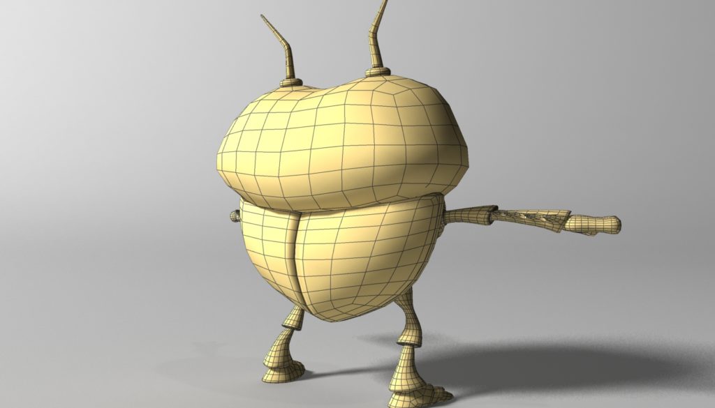 Cartoon Bug RIGGED 3D Model - FlatPyramid