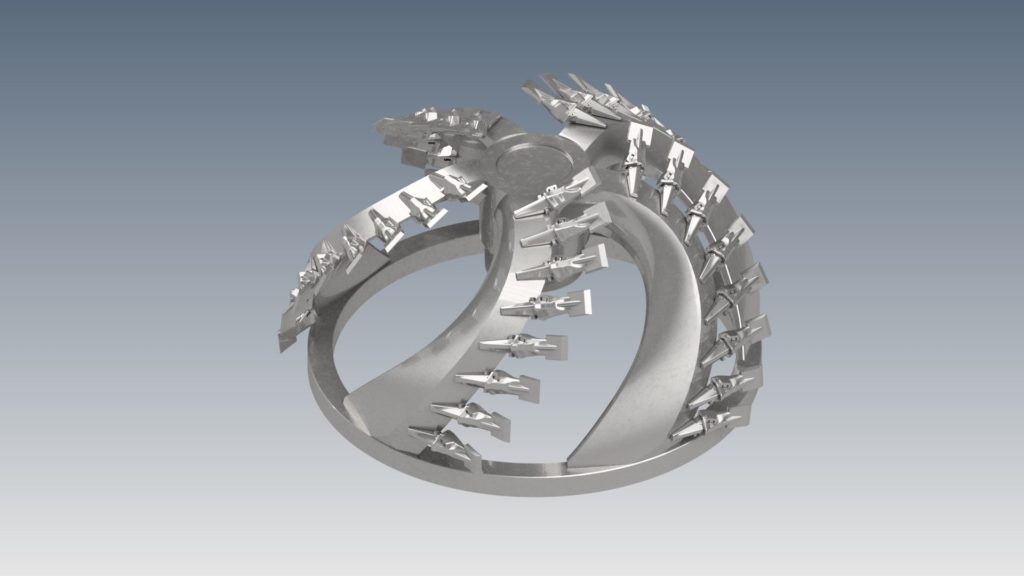 Cutter Head 3D Model - FlatPyramid