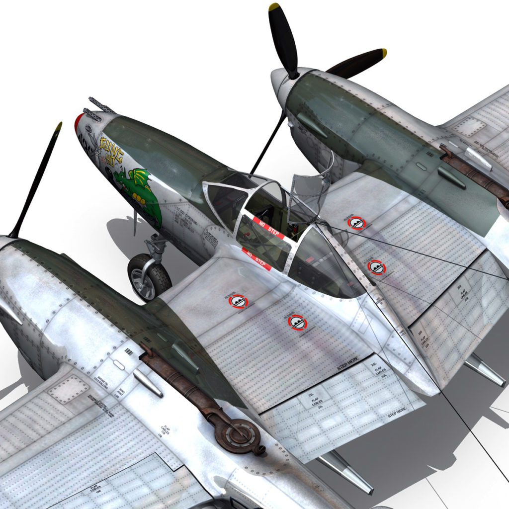 Lockheed P-38 Lightning - Gung Ho 3D Model - FlatPyramid
