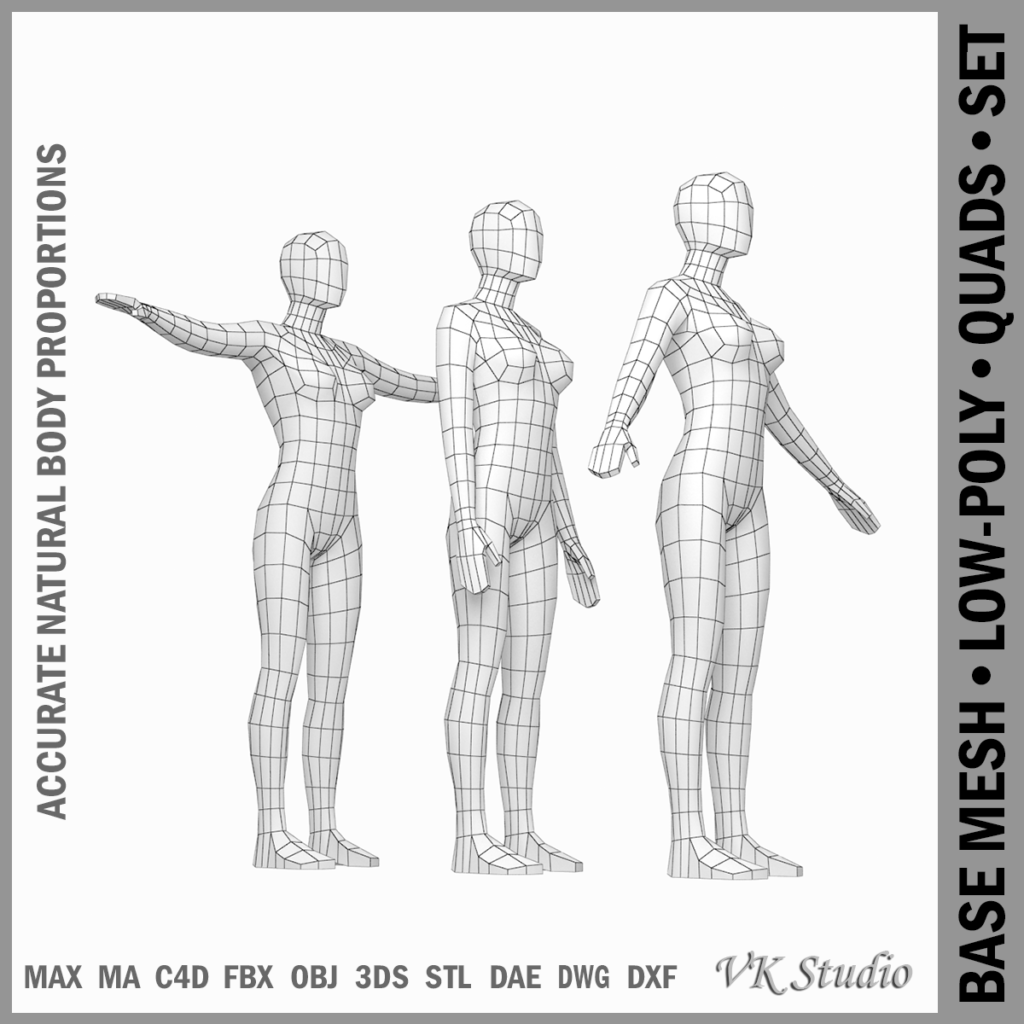 Female 3D Models - Download Woman on FlatPyramid