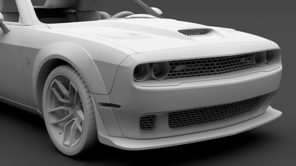 Dodge Challenger RT Scat Pack Widebody LC 2019 3D Model - FlatPyramid