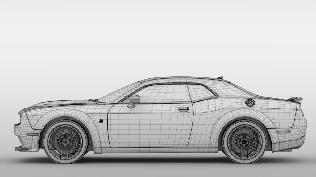 Dodge Challenger RT Scat Pack Widebody LC 2019 3D Model - FlatPyramid