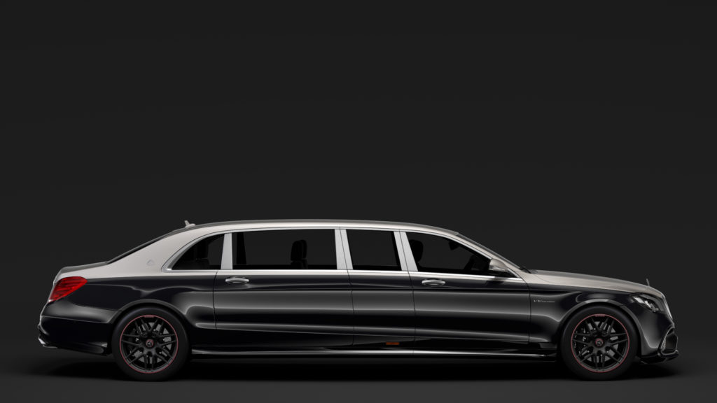 Mercedes AMG Maybach S 65 Pullman VV222 2019 3D Model - FlatPyramid
