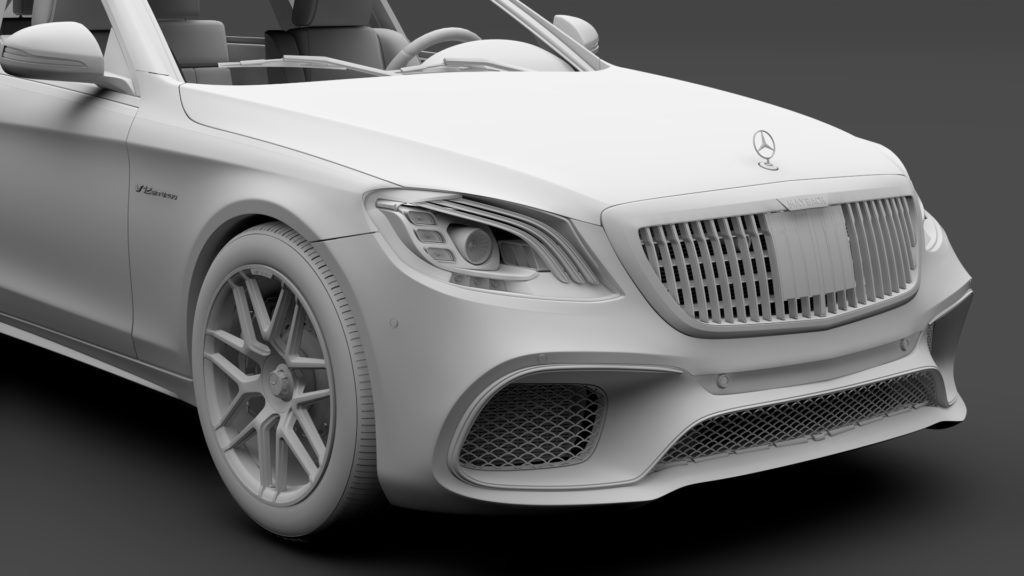 Mercedes AMG Maybach S 65 Pullman VV222 2019 3D Model - FlatPyramid