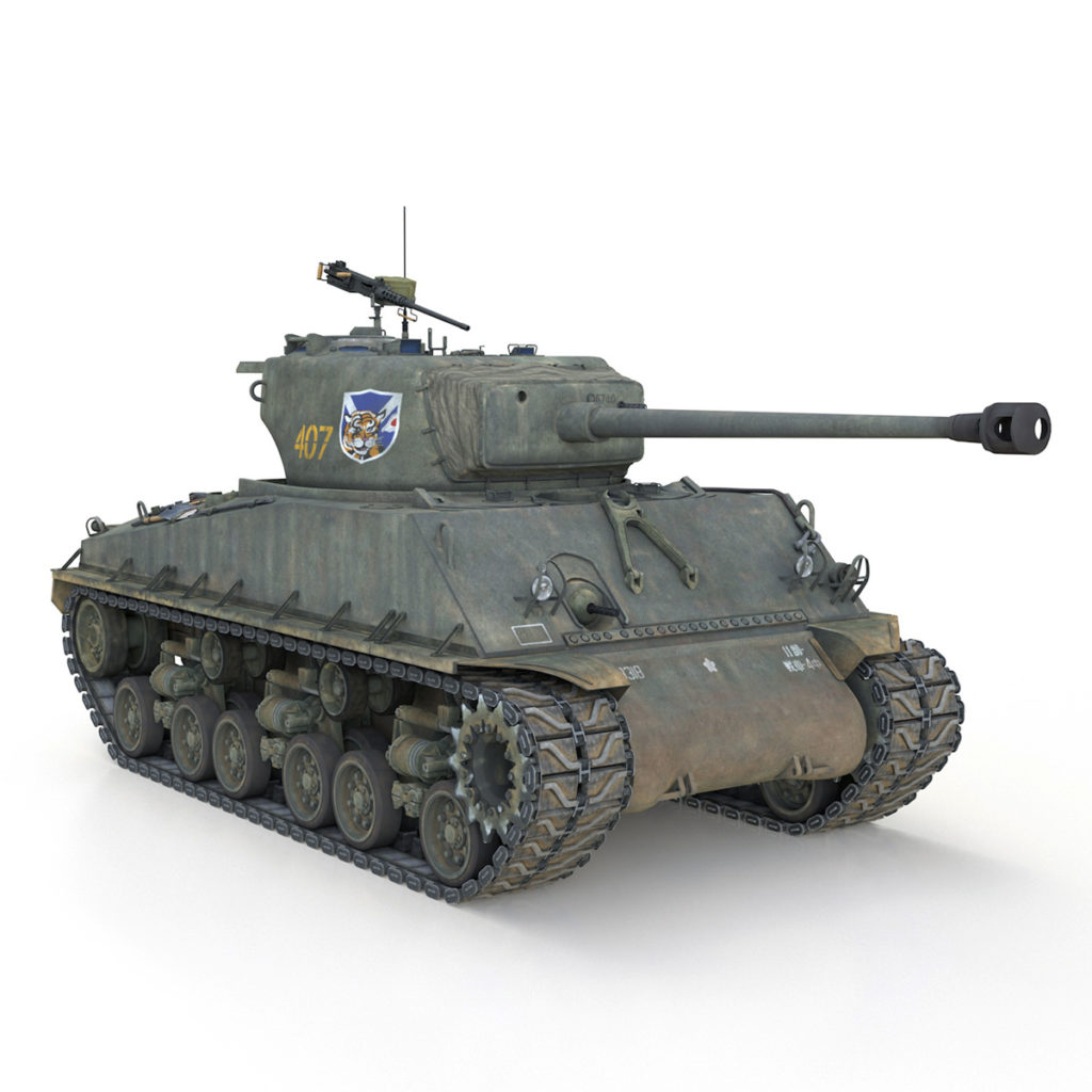 M4A3E8 Sherman - JGSDF - 3318 3D Model - FlatPyramid