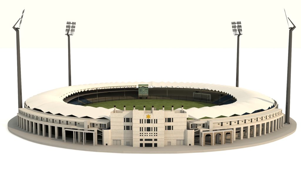 National Cricket Stadium 3D Model - FlatPyramid