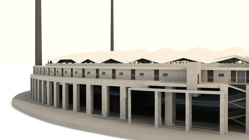 National Cricket Stadium 3D Model - FlatPyramid