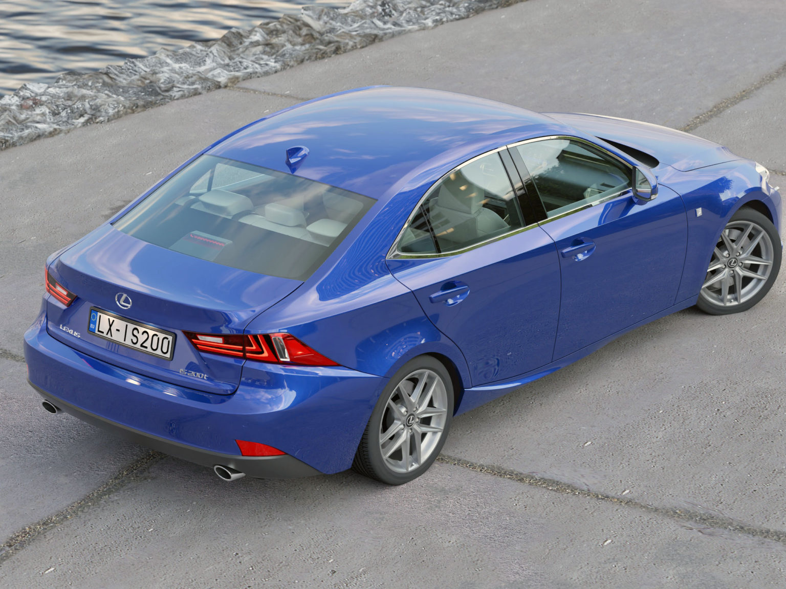 Lexus IS F-Sport 2016 3D Model - FlatPyramid