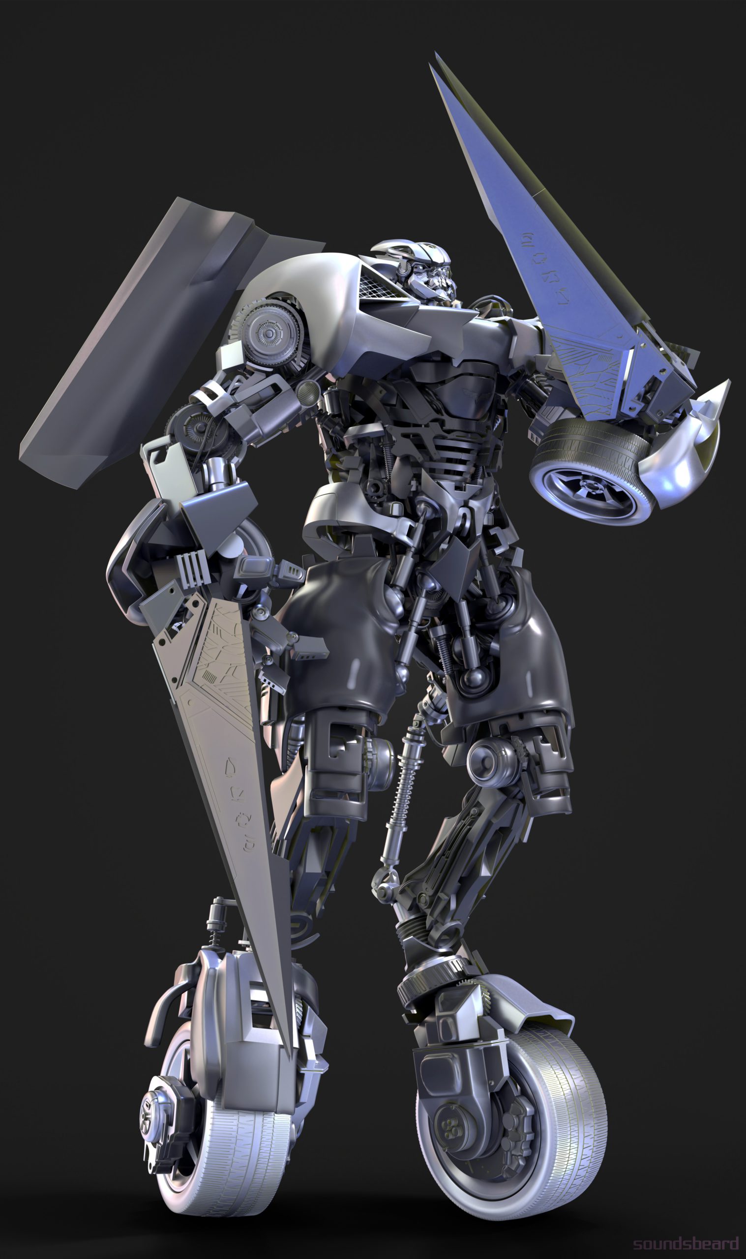 sideswipe transformer 3D Model - FlatPyramid