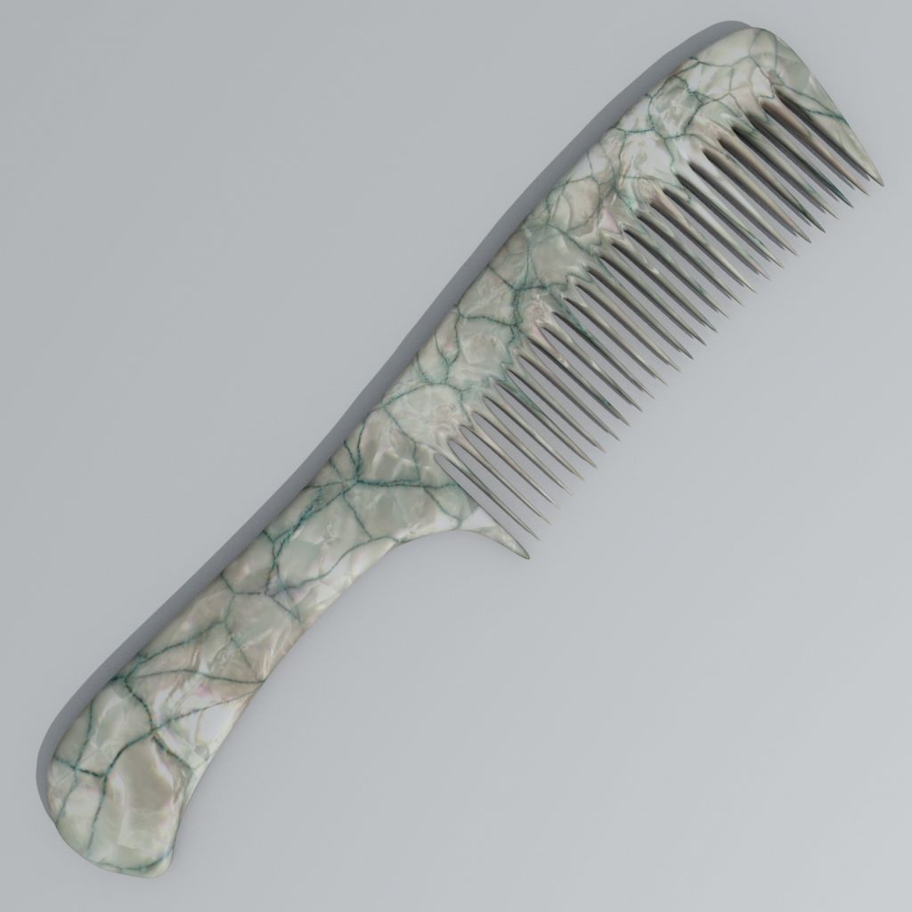 Hair Comb 3D Model - FlatPyramid