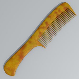 Hair Comb 3D Model - FlatPyramid