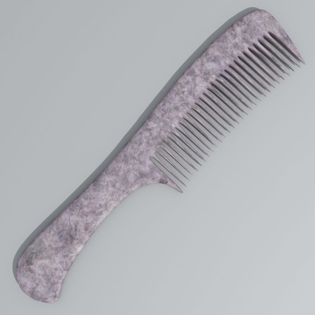 Hair Comb 3D Model - FlatPyramid