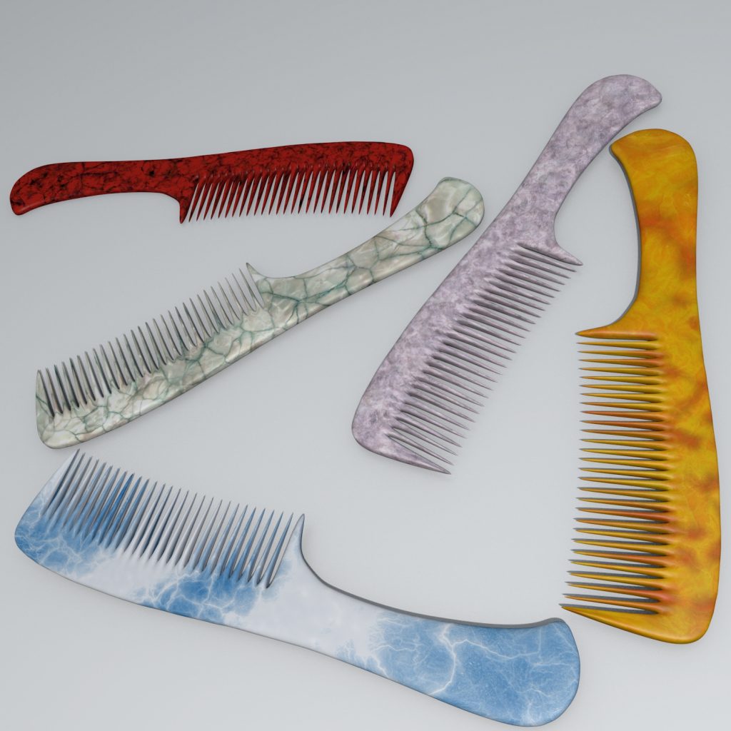 Hair Comb 3D Model - FlatPyramid