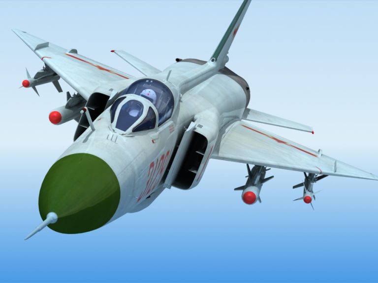 J-8F China Fighter 3D Model - FlatPyramid