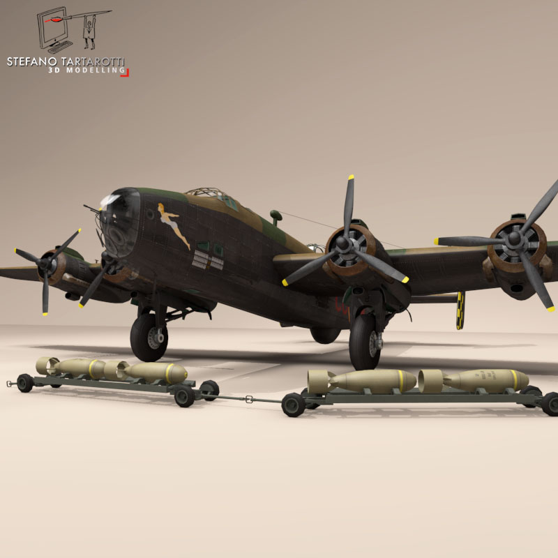 Handley page Halifax MK3 RAF Aircraft 3D Model - FlatPyramid