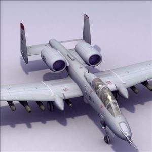 OA10 Warthog 3D Model - FlatPyramid