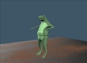 cartoon frog character 3D Model - FlatPyramid