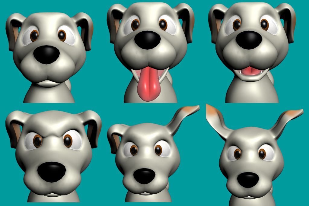 Cartoon Dog RIGGED 3D Model - FlatPyramid