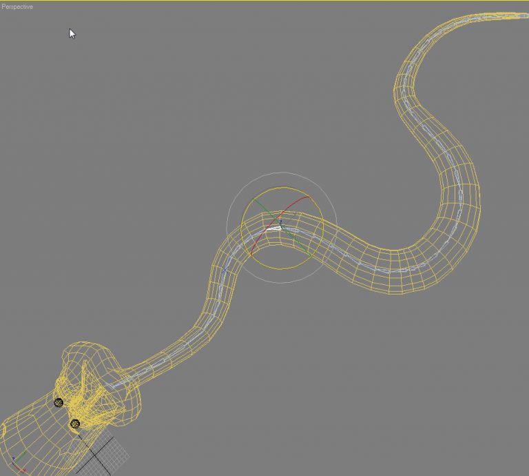 Cartoon Snake RIGGED 3D Model - FlatPyramid