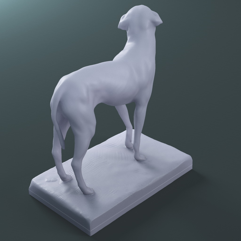 The Lost Dog Statue (printable stl collada) 3D Model - FlatPyramid