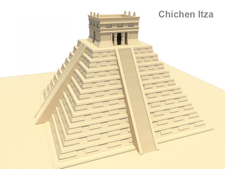 Chichen Itza 3D Model - FlatPyramid