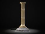 Classic marble column 3D Model - FlatPyramid