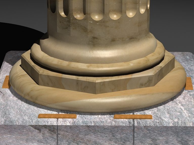 Classic marble column 3D Model - FlatPyramid