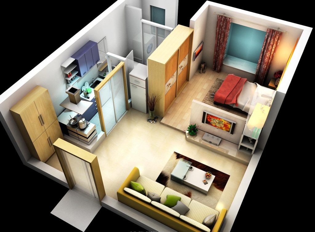 Condo 001 3D Model - FlatPyramid
