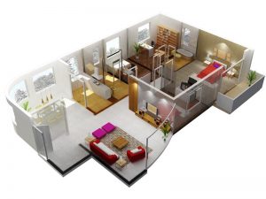 Condo 002 3D Model - FlatPyramid