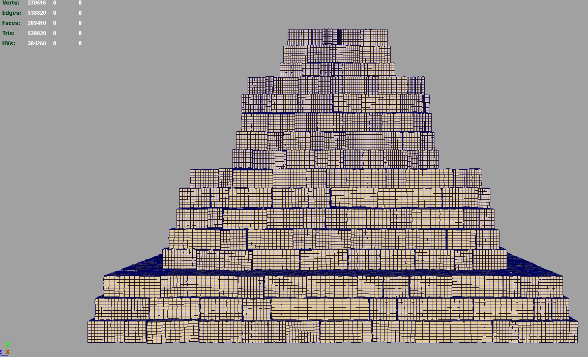Egyptians pyramid 3D Model - FlatPyramid