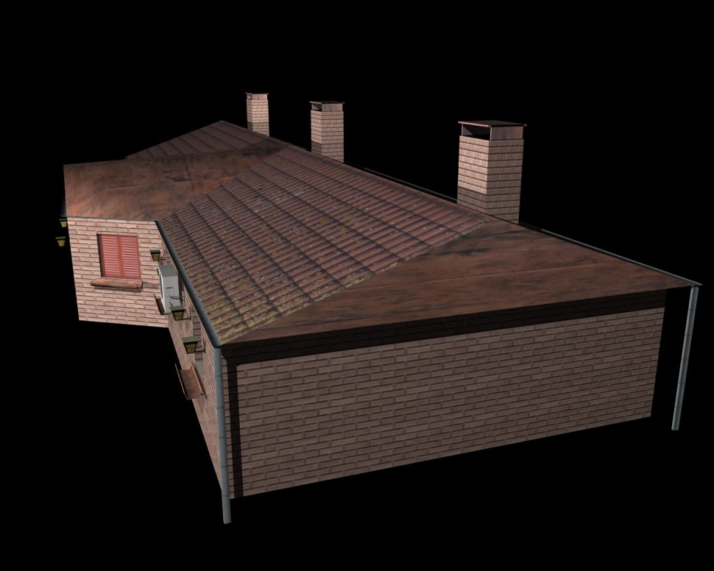 Fully Textured House Ranch Style 101 3D Model - FlatPyramid