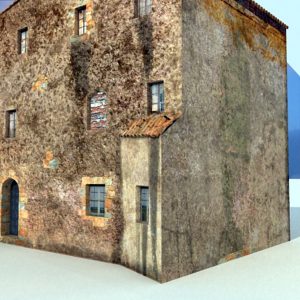 3D Model Old European House Detailed Realistic 3D Model - FlatPyramid