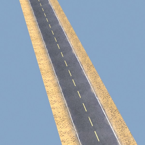 3D Model Realistic Desert Road High Resolution 3D Model - FlatPyramid