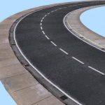 3D Model Realistic Road High Res 5980 x 4248 3D Model - FlatPyramid