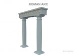 Roman Arch 3D Model - FlatPyramid