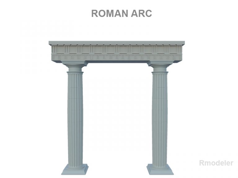 Roman Arch 3D Model - FlatPyramid