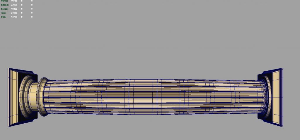Roman Column 3D Model - FlatPyramid