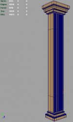 Roman Square column 3D Model - FlatPyramid