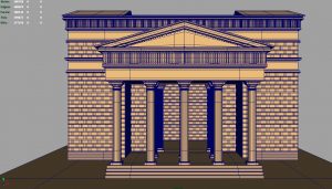 Roman Temple 3D Model - FlatPyramid