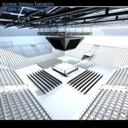 Boxing arena 3D Model - FlatPyramid