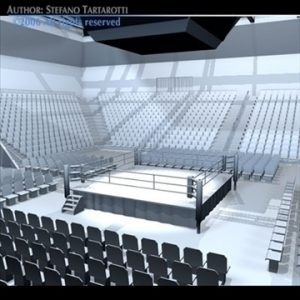 Boxing arena 3D Model - FlatPyramid