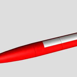 Black Brant VI Sounding Rocket 3D Model - FlatPyramid