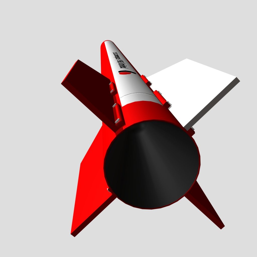 Black Brant VI Sounding Rocket 3D Model - FlatPyramid