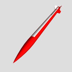Black Brant VI Sounding Rocket 3D Model - FlatPyramid