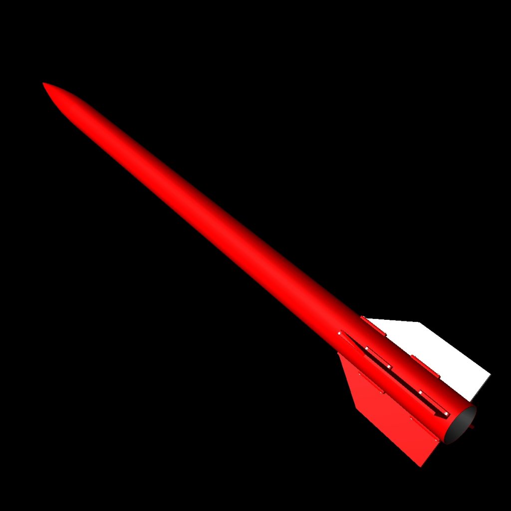Black Brant VI Sounding Rocket 3D Model - FlatPyramid