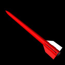 Black Brant VI Sounding Rocket 3D Model - FlatPyramid