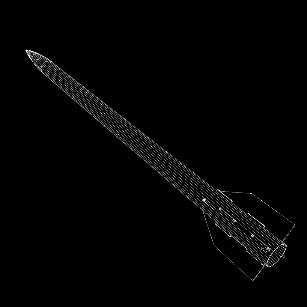 Black Brant VI Sounding Rocket 3D Model - FlatPyramid