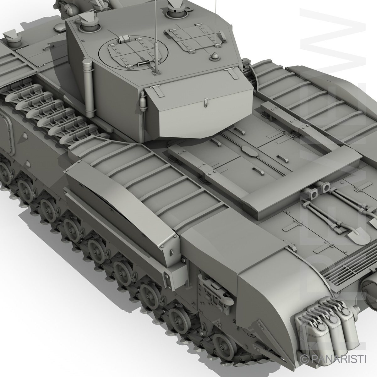 Churchill Infantry Tank MK.III 3d Model Army Mathilda 3ds c4d lwo lws ...